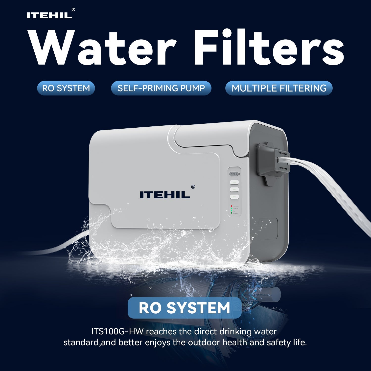 Water Filtration System | Portable Reverse Osmosis Water Filter-ITEHIL ...